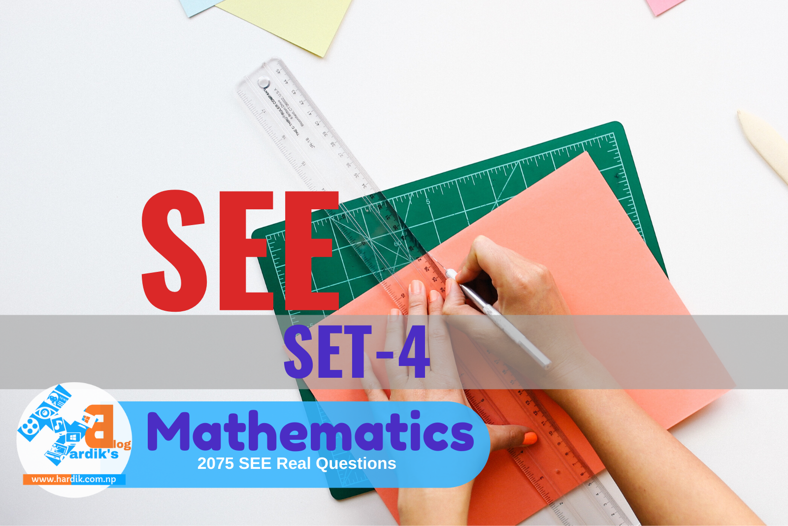 SEE Math Question Paper Set-4 | Download SEE Model Sets PDF.